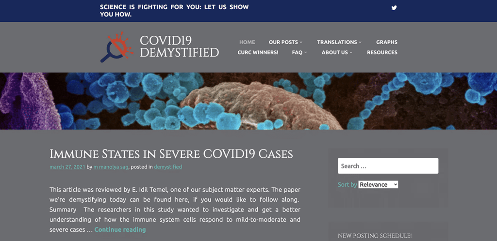 Why Do I Need to Know About the COVID19 Demystified Project? - Teachers ...